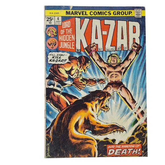 Marvel | Other | Marvel Ka Zar Lord Of The Hidden Jungle 4 974 Comic ...